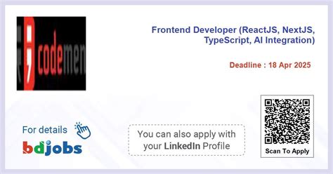 Frontend Developer Reactjs Nextjs Typescript Ai Integration