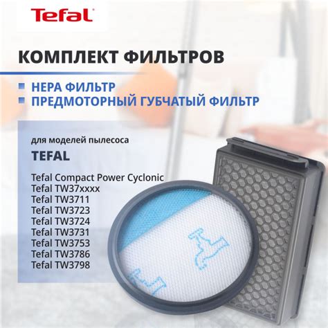Фильтры для пылесоса Tefal (Тефаль) - купить с доставкой по выгодным ...