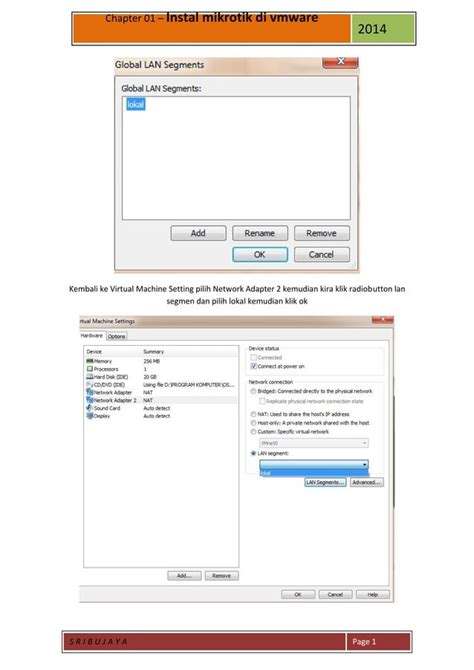 Chapter 01 Instal Mikrotik Di Vmware Pdf