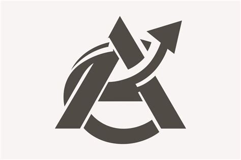 Premium Vector An A Letter Logo With A Stylized Arrow Representing