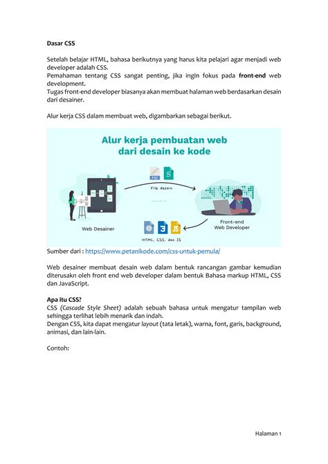 Modul Pembelajaran dasar dasar PPLG Pemrograman web | PDF