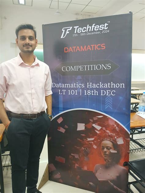 Yash Bharambe On Linkedin Datamaticshackathon Innovation Techleadership Techfest2024