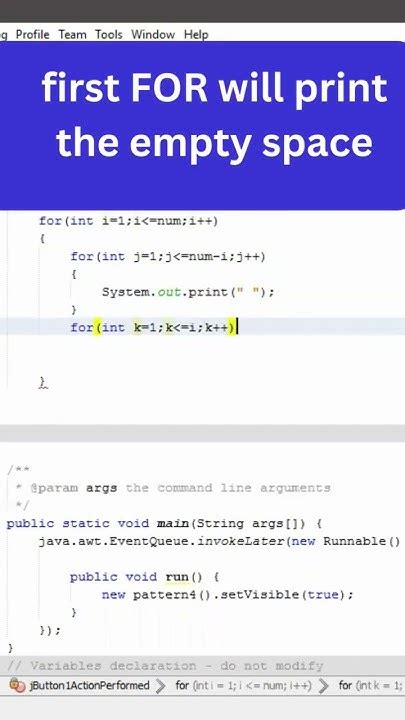 Java Number Pattern Program Shorts Youtube