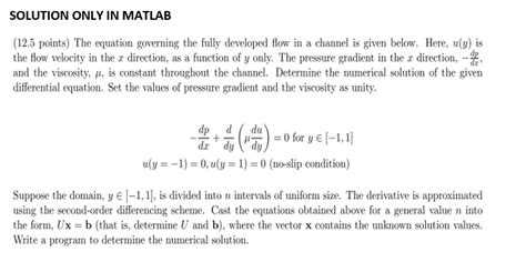 Solved Points The Equation Governing The Fully Chegg Com