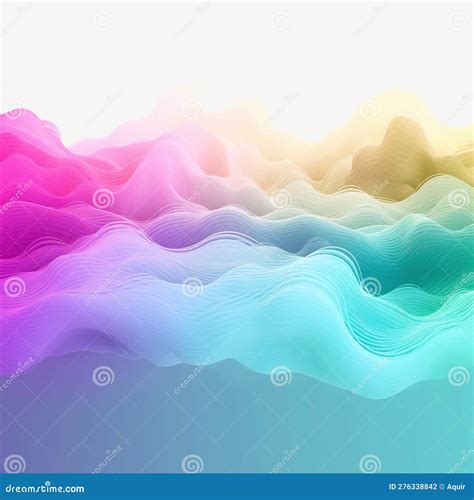 Abstract Pastel Colors 3d Wave Background Wave Banner Generative Ai Abstract Background In
