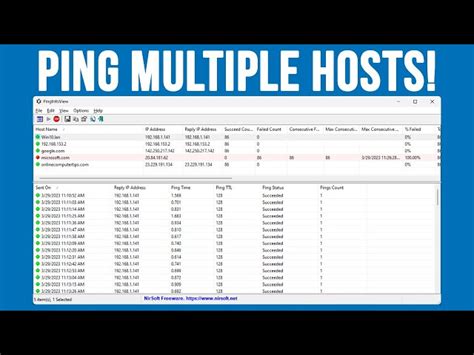 Ping 100 Ip Address At The Same Time Youtube
