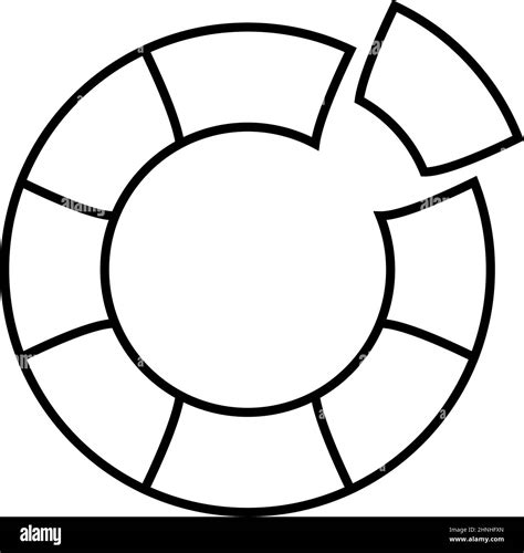 Circular Circle Pie Chart Pie Graph Infographic Presentation Element Divided Segmented