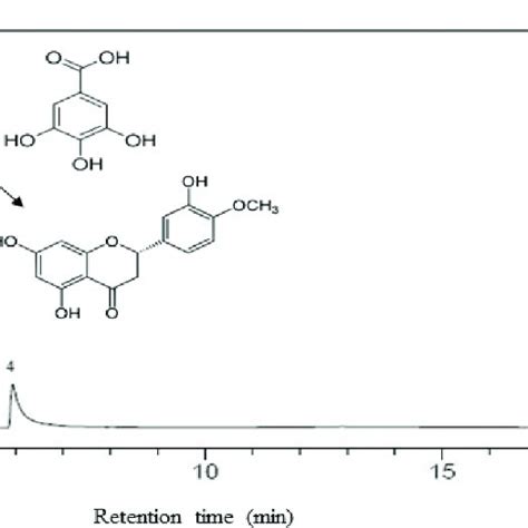 Hplc Chromatogram Of Lemon Myrtle Leaf Extract Download Scientific