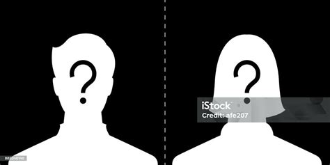 익명 남성과 여성의 프로필 사진 감정 실루엣 프로필 아바타 기업 재무와 산업에 대한 스톡 벡터 아트 및 기타 이미지 기업