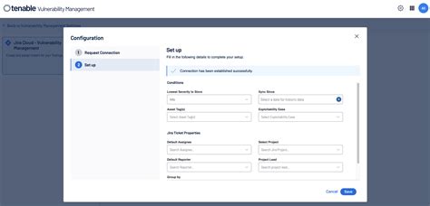 Connect And Configure Tenable For Jira Cloud