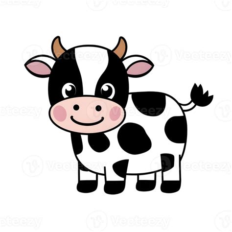 Desenho Animado Lindo Vaca 45925606 Png