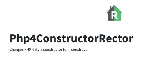 Php4constructorrector Rector Automated Way To Instantly Upgrade And Refactor Any Php Code