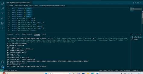 Ejemplos De Operaciones Python