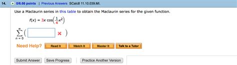 Solved 14 0666 Points Previous Answers Scalc8