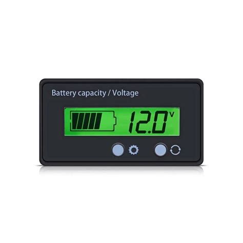V Battery Power Display Meter Lithium Battery Lead Acid Battery Power Display GY GS Green