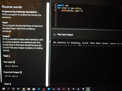 Solved Reverse Words Programming Challenge Description