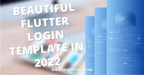 Signup Flutter Form Ui Design Beautiful Flutter Ui Template Let Me Flutter