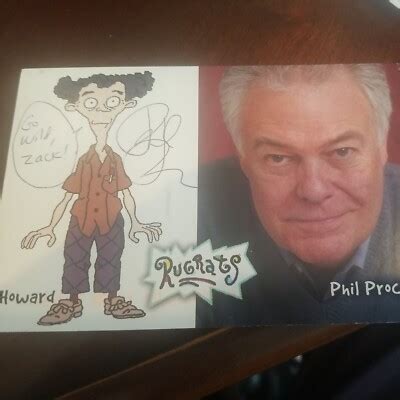 Phil Proctor Signed Postcard Autographed Howard Rugrats Show Signature