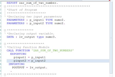 ABAP Function Module Integration Calling And Handling Exceptions In Program
