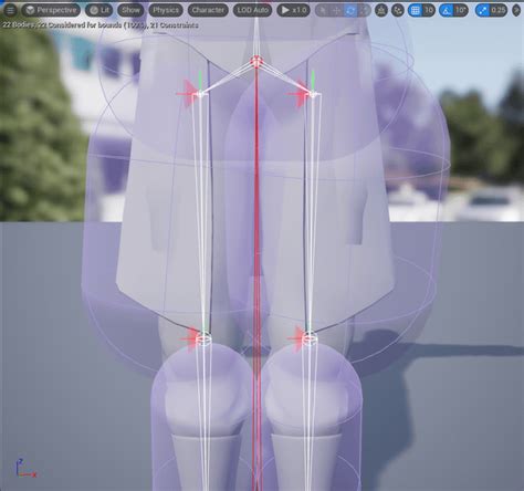 [ue5] cloth simulation do not collide with my character physics assets