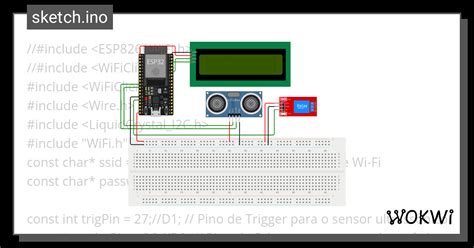 Server Nivel Agua Por Ultrasonico Wifi Wokwi Esp32 Stm32 Arduino