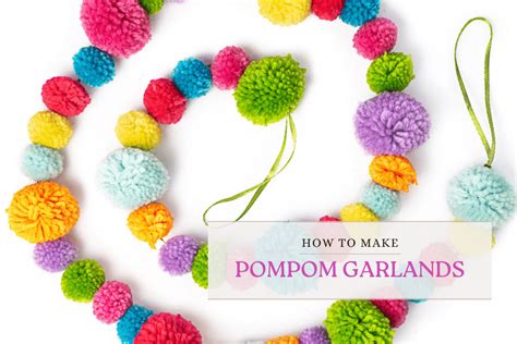 How To Make Pom Pom Garland Stitched To Style