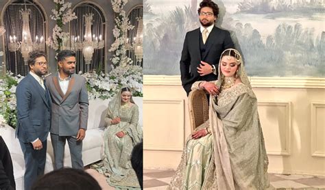 In Pictures Imam Ul Haq And Anmol Mehmoods Extravagant Walima Reception