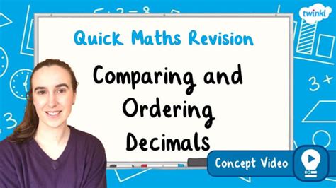 Comparing And Ordering Decimals KS Maths Concept Video