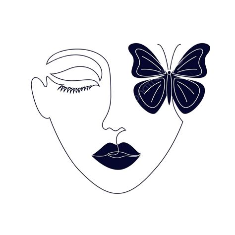 Girl Face Drawing Tattoo