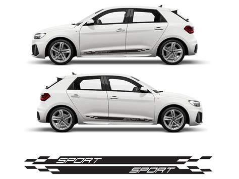 Sport Side Racing Stripe Decal Sticker Kit Air Release Vinyl Fits Audi