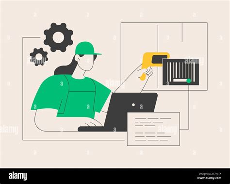 Barcode Scanning Abstract Concept Vector Illustration Stock Vector Image And Art Alamy