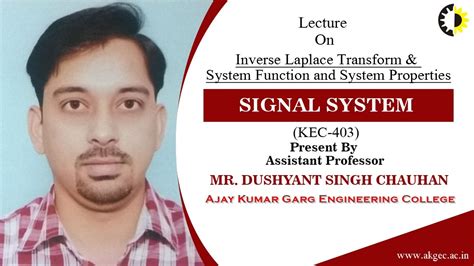 Inverse Laplace Transform And System Function And System Properties