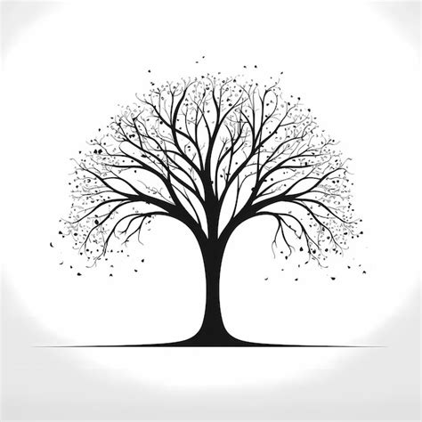 Premium Ai Image Vector Illustration Tree