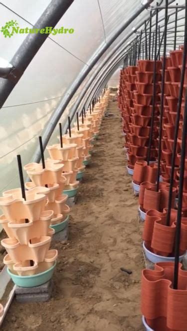 Naturehydros Stackable Flowers Pots Project Stacked Flower Pots