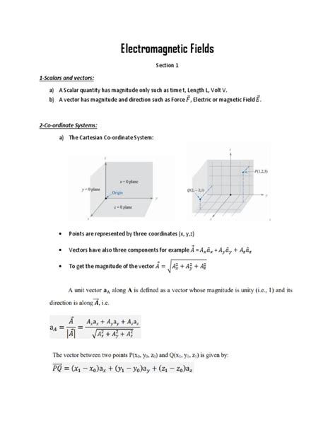 Section 1 Pdf Euclidean Vector Abstract Algebra