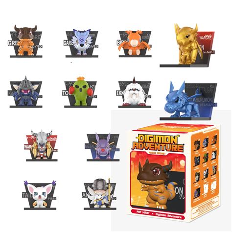 Pop Mart Digimon Adventure Fridge Magnet Series Figures Blind Box
