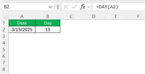 How To Extract Day Month Year With Excel Dates Myexcelonline