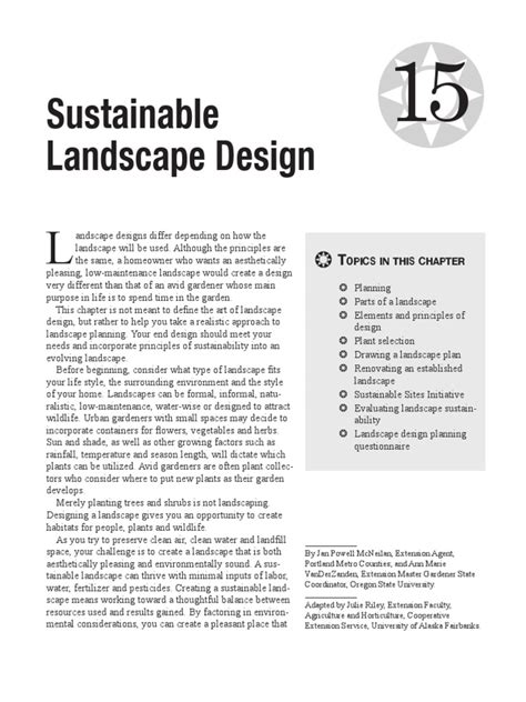 Pdf 15 Sustainable Landscape Design Dokumen Tips