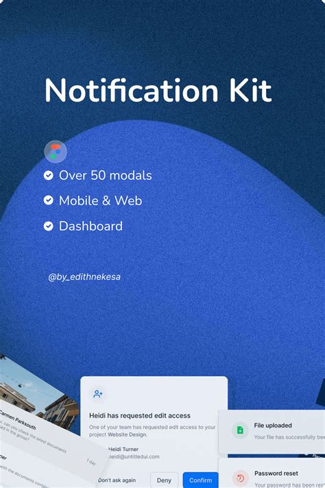 Notifications Ui Kit Customizable And Responsive Templates Masterbundles