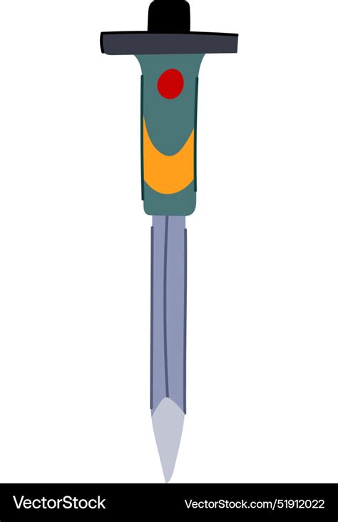 Cement Brick Chisel Cartoon Royalty Free Vector Image