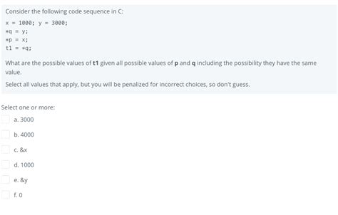 Solved Consider the following code sequence in C: X = 1000; | Chegg.com