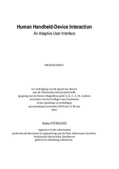Pdf Adaptive Ui For Enhanced Handheld Device Interaction