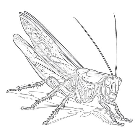Grasshopper Coloring Page Coloring Pages Mimi Panda