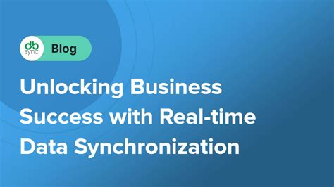 Dbsync On Linkedin Real Time Data Synchronization Is Crucial For