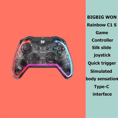 BIGBIG WON Rainbow C S Wired Controller PC Controllers For Switch Win Controller For PS