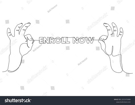 One Continuous Line Two Hand Holding Stock Vector Royalty Free