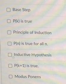 Solved In The Inductive Proof For A A2 A3 An A1an 1a Chegg Com