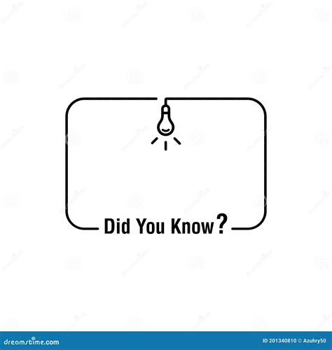 Did You Know Vector Template Post Icon For Social Media Background, Fun Fact Blank Template Fyi ...
