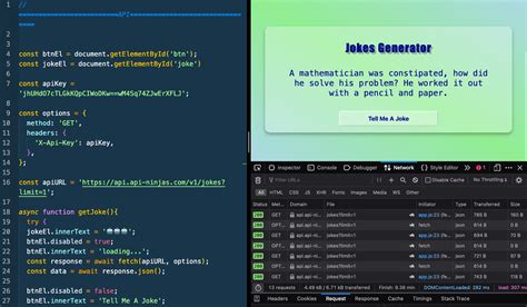 Github Codesleepsjokesgenerator Javascript Fundamentals