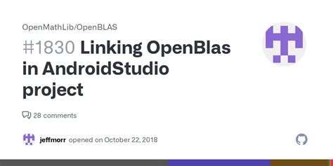 Linking Openblas In Androidstudio Project · Issue 1830 · Openmathlib
